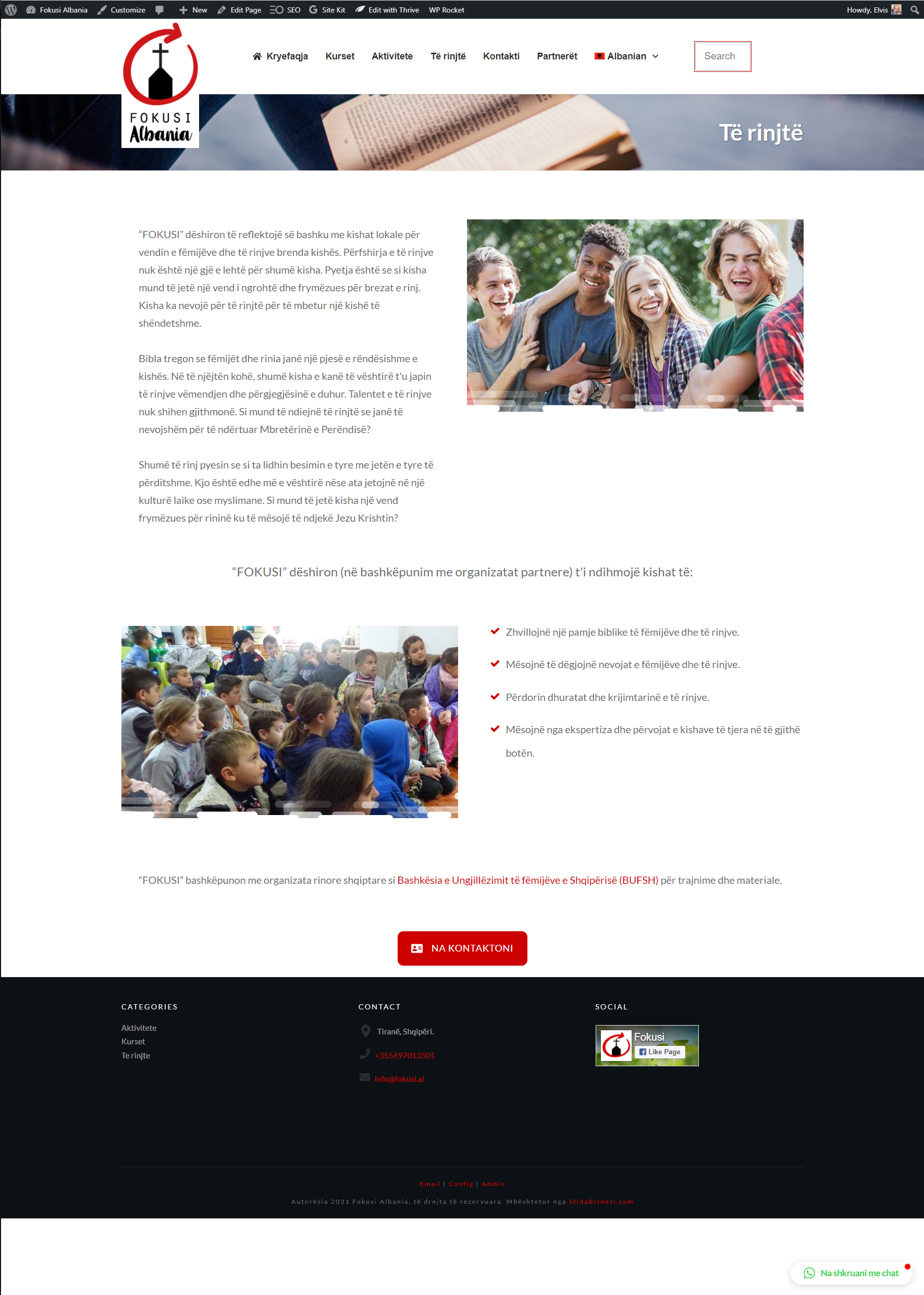 Empowering Fokusi Albania's Mission: Custom Bilingual Website, Social ...